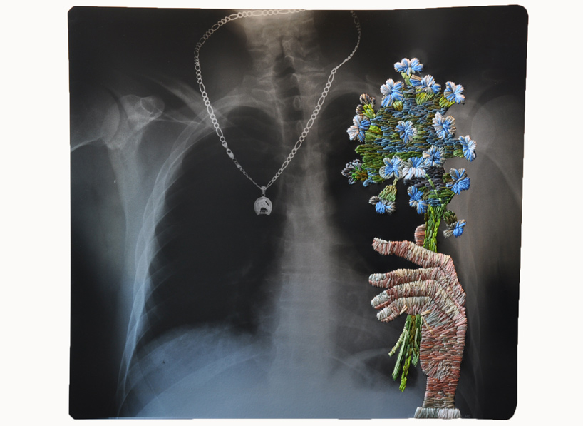 ชื่นชมกับงานปัก Cross-stitched fashion ads by Inge Jacobsen