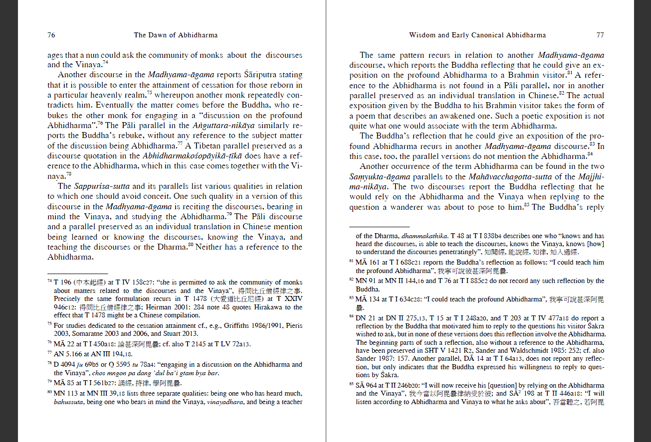 "The Dawn of Abhidharma"