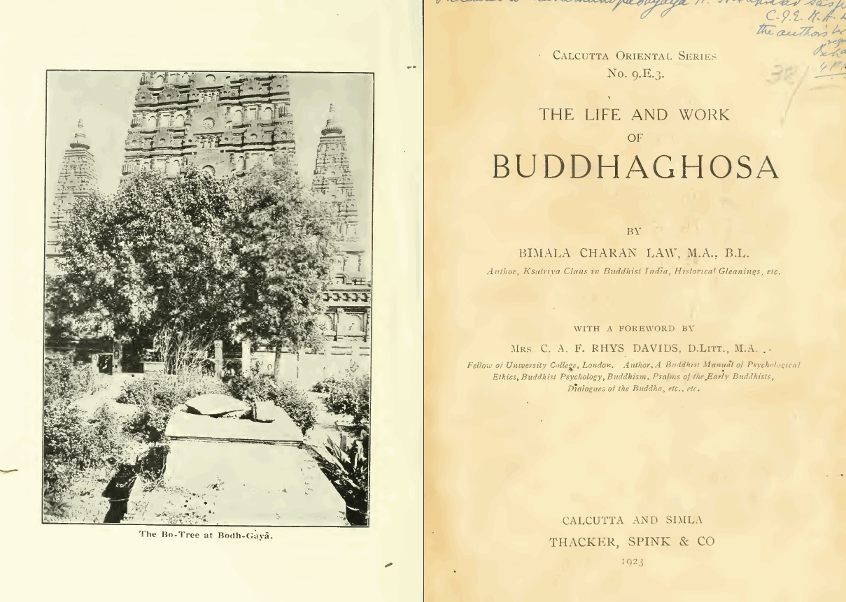 The life and work of Buddhaghosa
