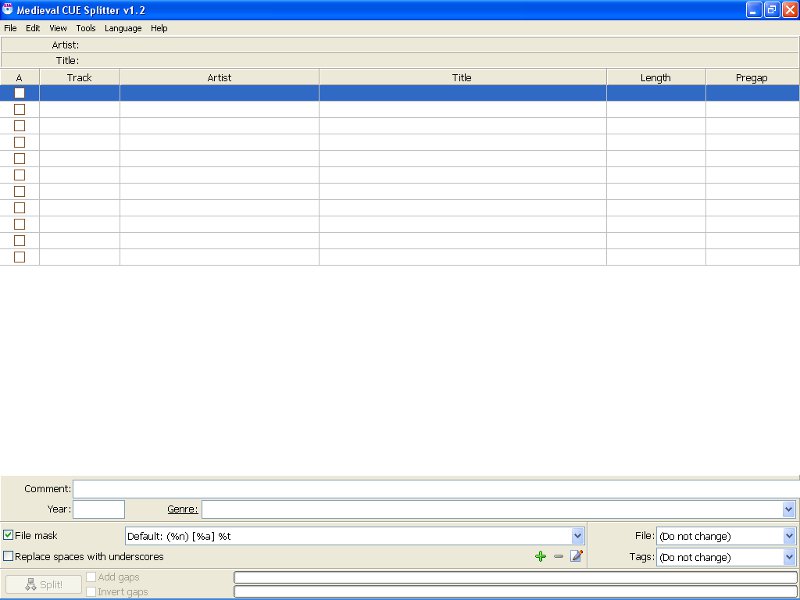 การแยกก้อน .flac