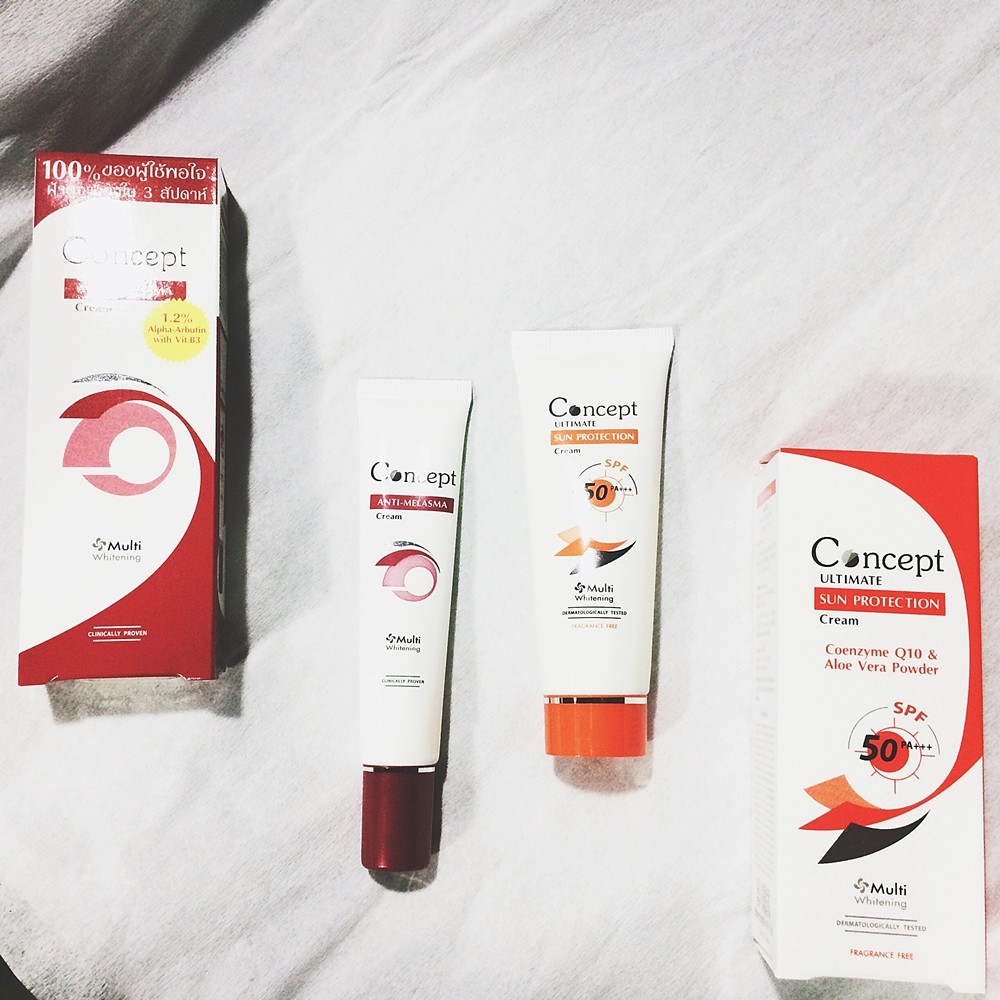 Concept Anti-Melasma Cream & Concept Ultimate Sun Protection Cream
