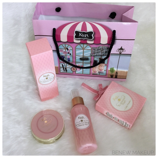 รีวิวเช็คความเนียนเด้งทุกองศา กับแป้งไข่มุก KMA และสเปรย์น้ำแร่กุหลาบ KMA