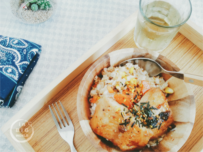 Bloggang.com : bepoom - Dory Teriyaki Fried Rice Bowl | ข้าวผัดหน้าปลา ...