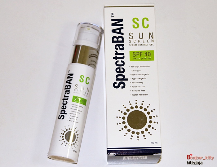 REVIEW>>SpectraBAN SC Sun Screen Sebum Control Gel SPF 40 PA+++ (PPD13 ...