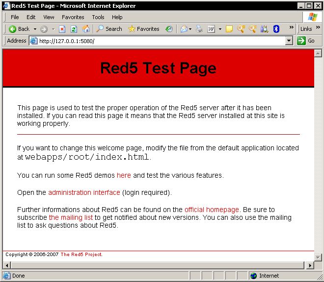 ใช้ RED5 ทำ Streaming ไฟล์ FLV