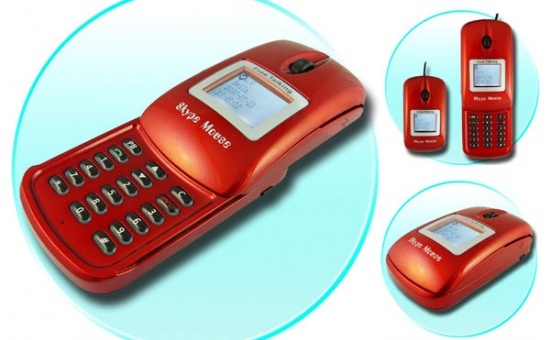 Skype Mouse VOIP Phone USB แบบว่า...ทั้งเม้าส์ ทั้งโทร