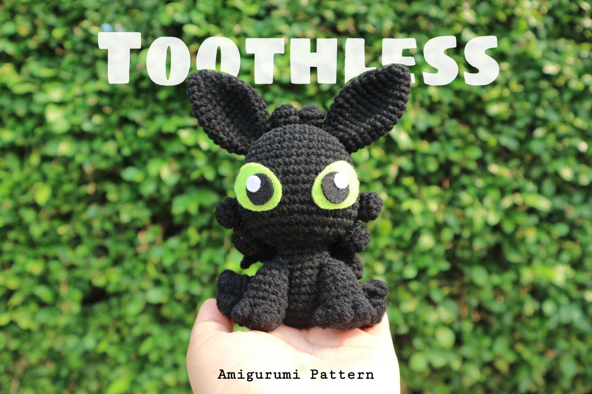 Toothless Amigurumi Pattern [Crochet-Eng ver.]