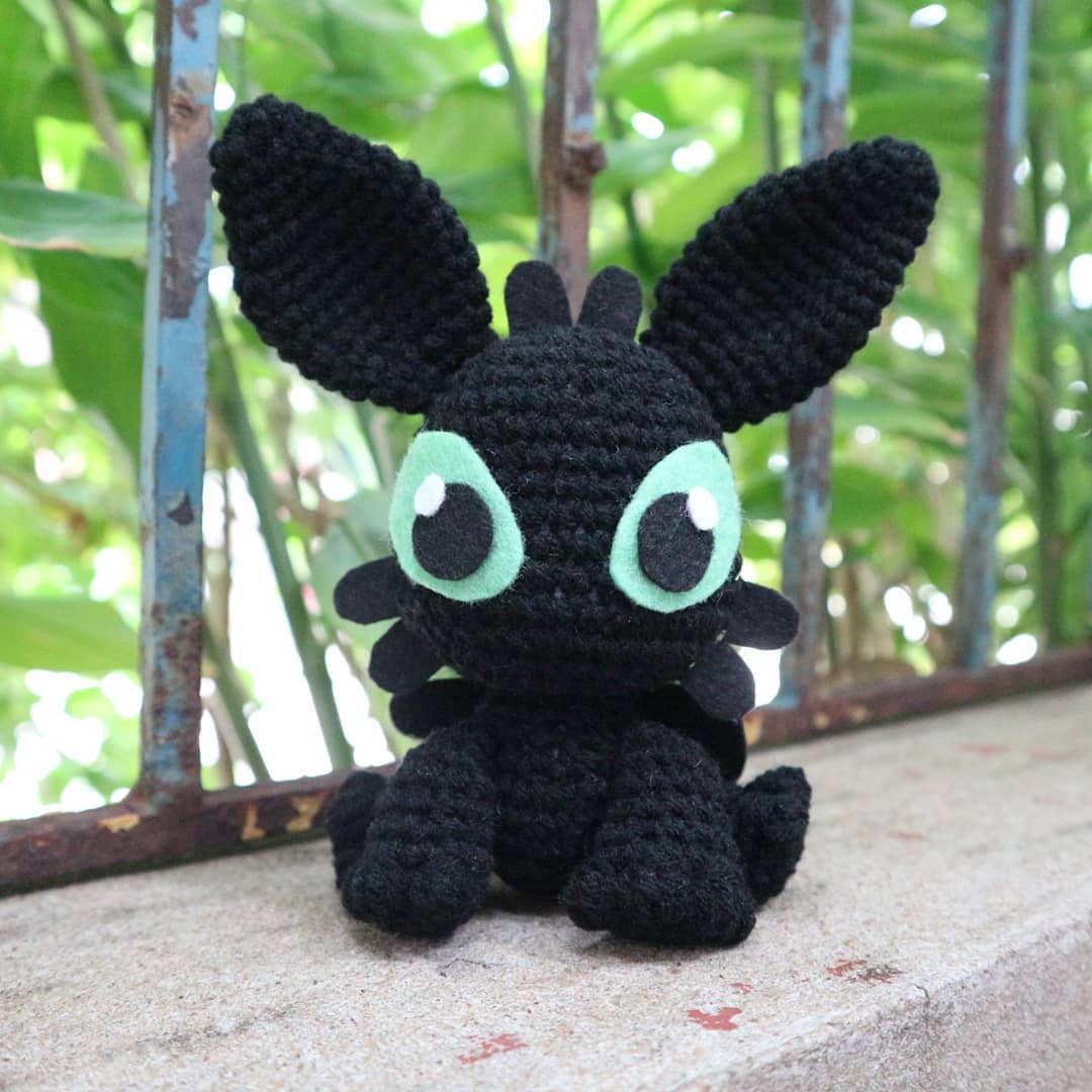 Toothless Amigurumi Pattern [Crochet-Eng ver.]
