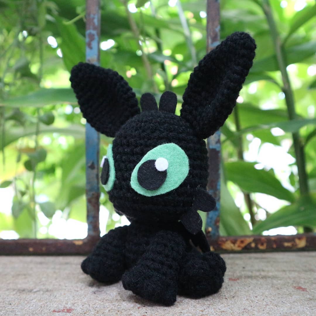 Toothless Amigurumi Crochet Pattern Night Fury Toothless Crochet