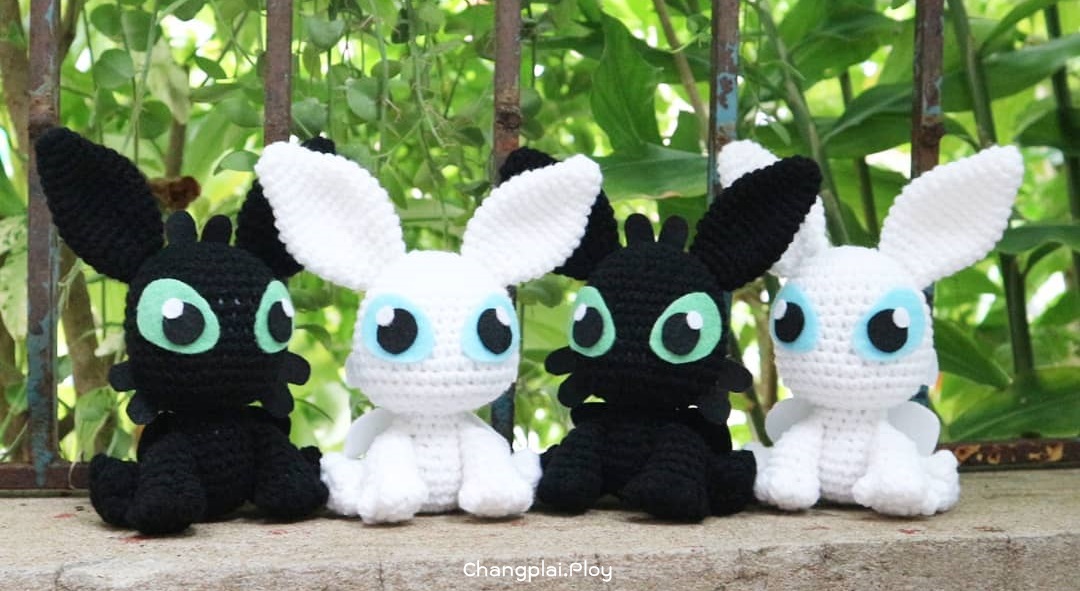 Toothless Amigurumi Pattern [Crochet-Eng ver.]