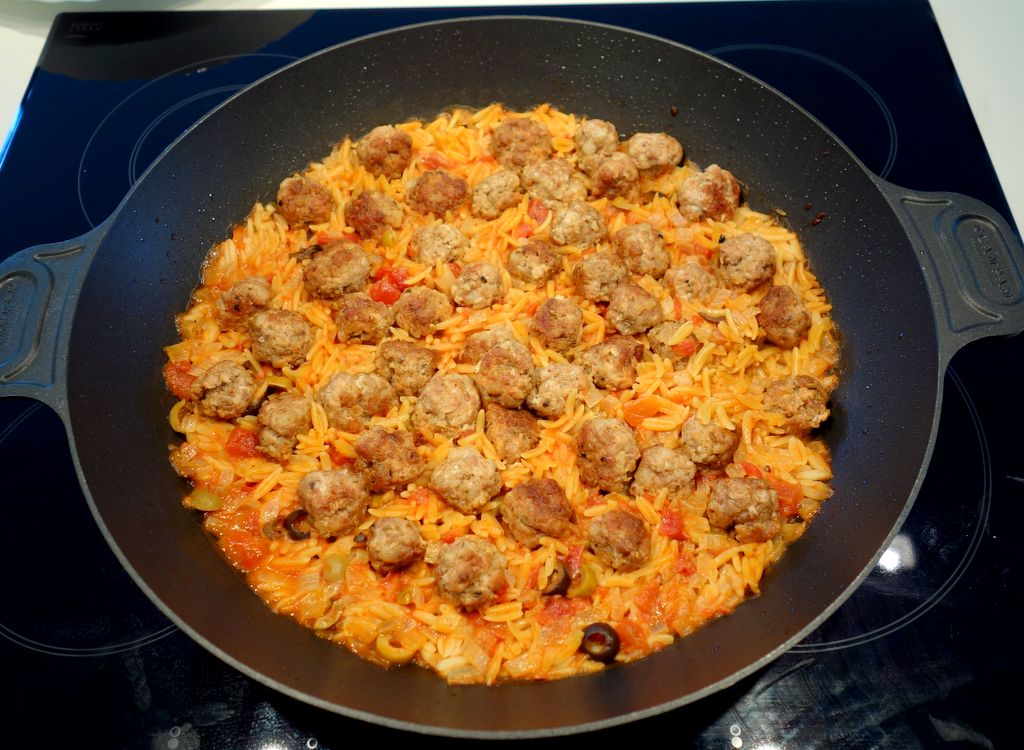 พาสตาเมล็ดข้าวไส้กรอกอิตาเลียน (Risoni Italian Sausage)