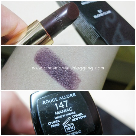 (เพิ่มรูปFOTD) CHANEL 147 Maniac Lip สีม่วงกล่ำสุดแรง