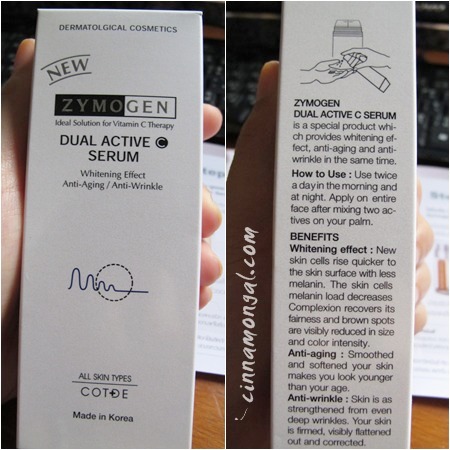 Bloggang.com : CinnamonGal : SkinCare Review :Zymogen Dual Active C ...