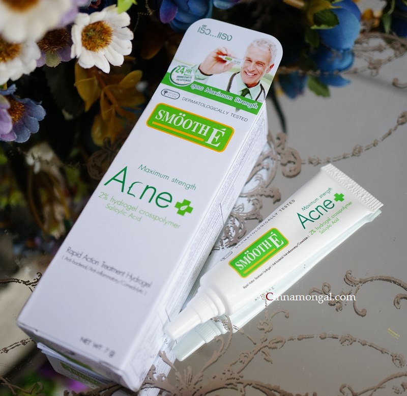 Acne care Review: Smooth E Acne Hydrogel สูตร Maximum strength แค่ ...