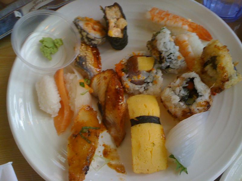 buffet sushi and seafoods at todai.