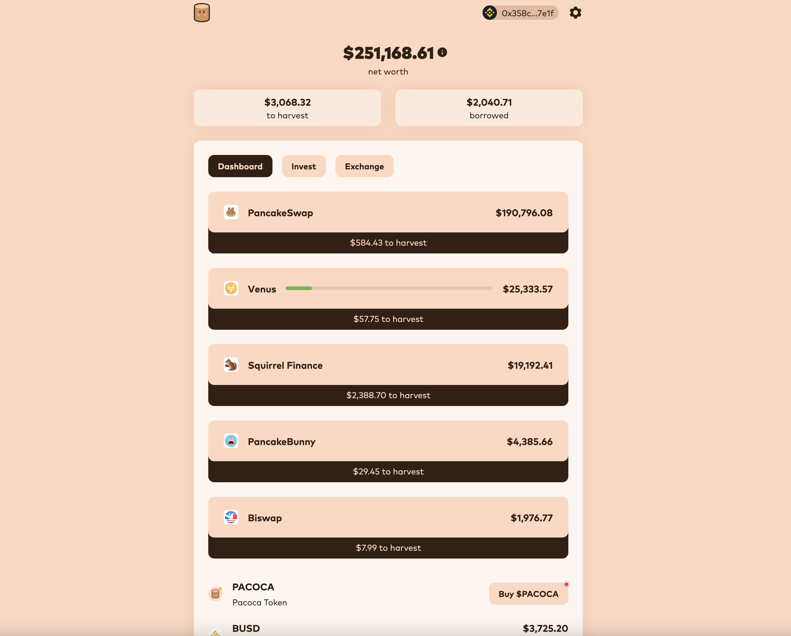 ผมใช้ Pacoca.io สำหรับเช็คพอร์ตการลงทุนในคริปโต ใช้สะดวกจัด เลยเอามาให้ดูกันครับ