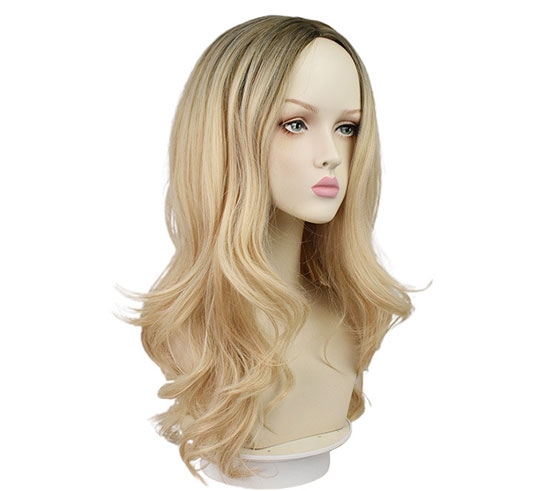 The wig is full bodied