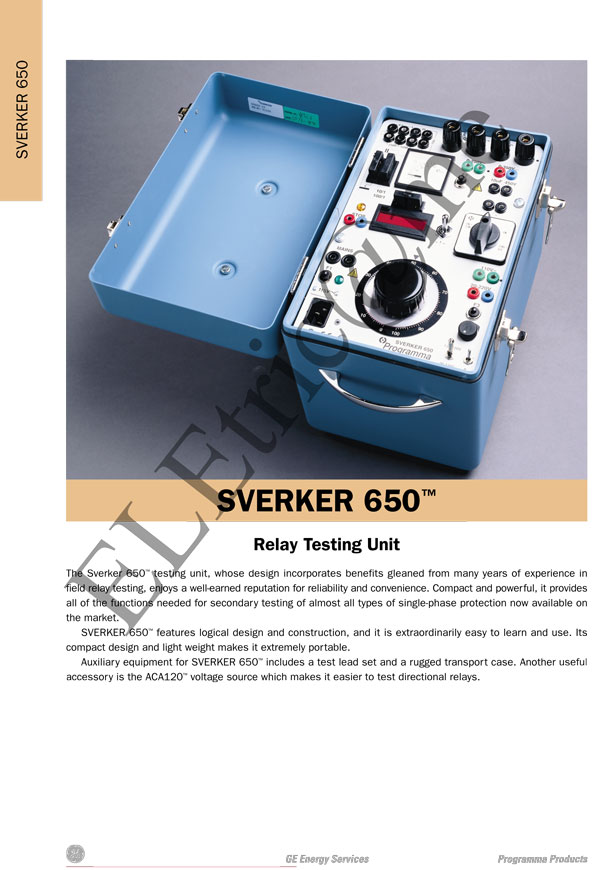 relay tester (SVERKER 650 tm) ค่าเช่า 2500 ***ขายแล้ว