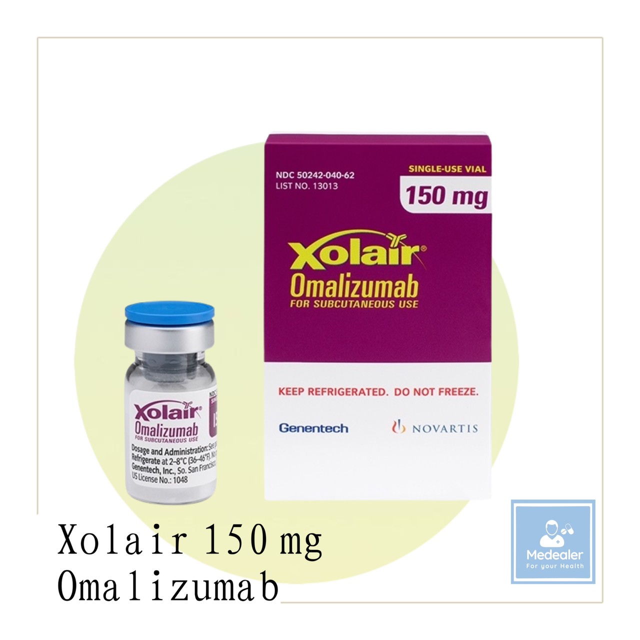 ข้อมูลกลุ่มตัวยา Xolair (omalizumab)