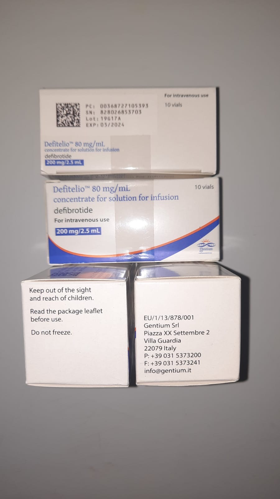 ข้อมูลกลุ่มตัวยา Defitelio ( Defibrotide )