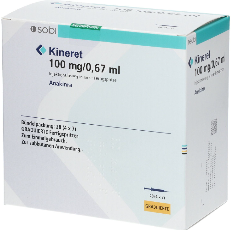 ข้อมูลกลุ่มตัวยา Kineret ( Anakinra )