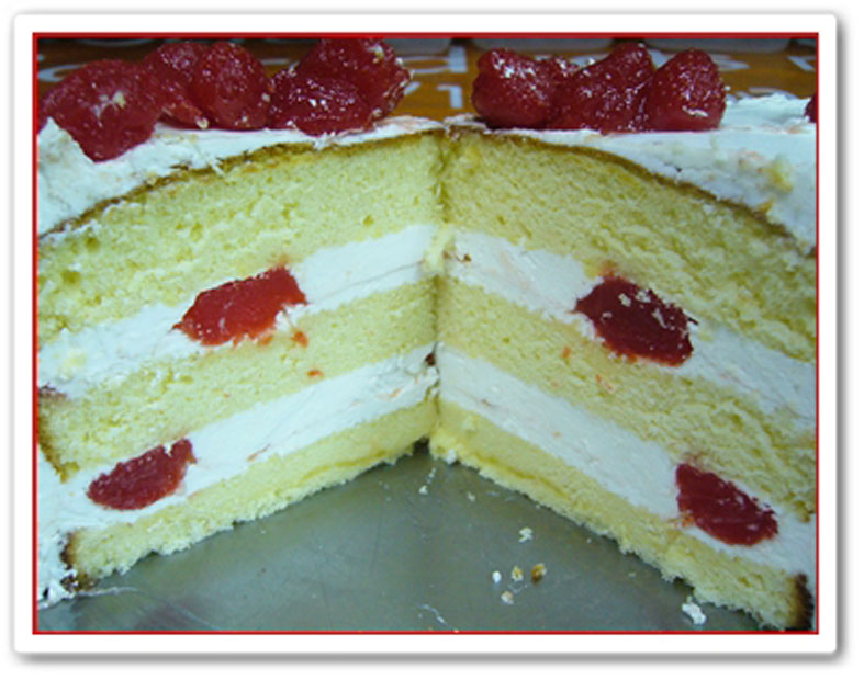 Vanilla Sponge Cake ส่งการบ้านคุณ Beebie คุณ tiara กับคุณตรีก็ตามมาด้วยนะคะ