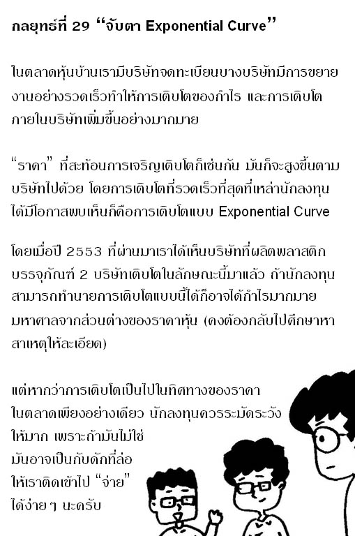 กลยุทธ์ที่ 29 “จับตา Exponential Curve”