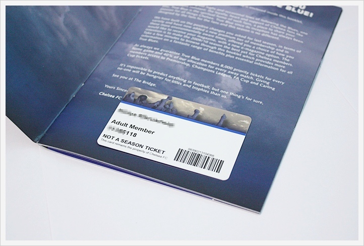 Chelsea FC Membership Card ส่งตรงจาก London