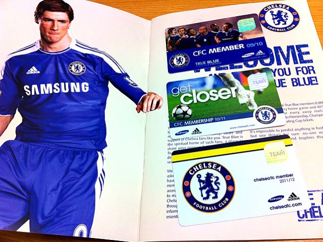 Chelsea FC International Membership card 2011/2012