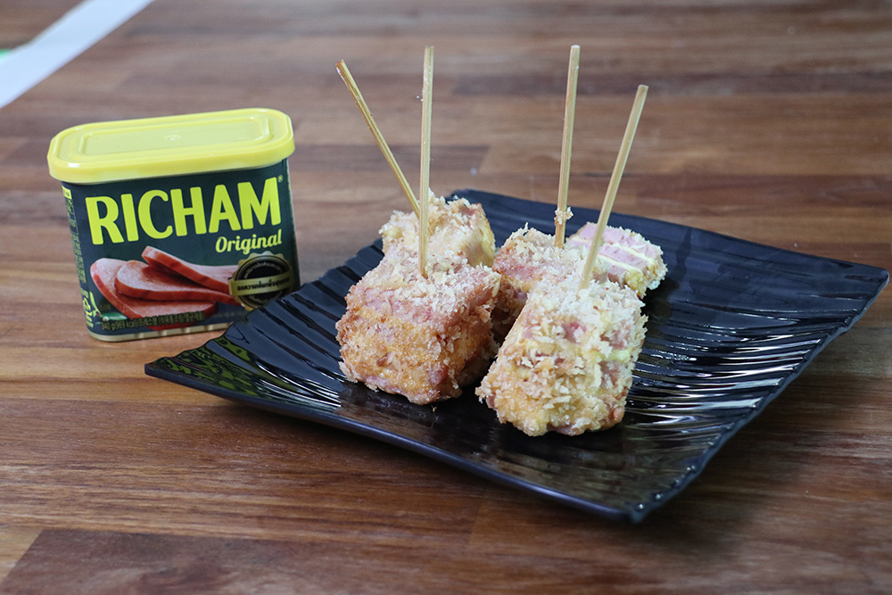 แจกสูตรอาหาร Fried RICHAM & Cheese แฮมชีสทอดกรอบ