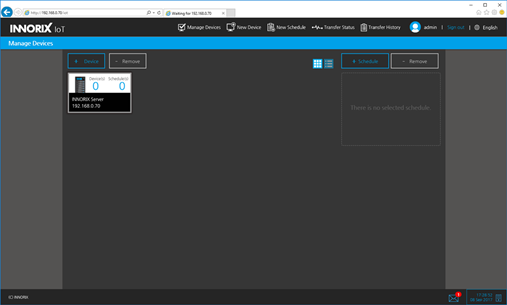 INNORIX IoT - Screenshot
