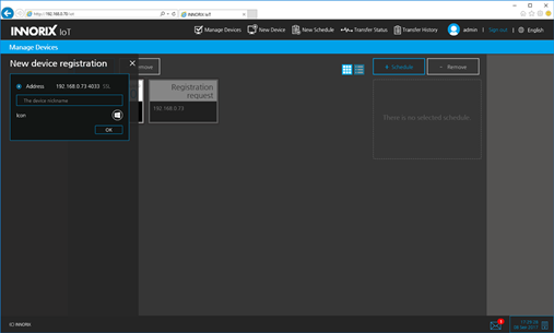 INNORIX IoT - Screenshot