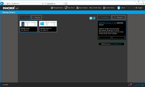 INNORIX IoT - Screenshot