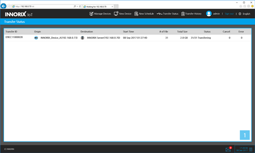 INNORIX IoT - Screenshot