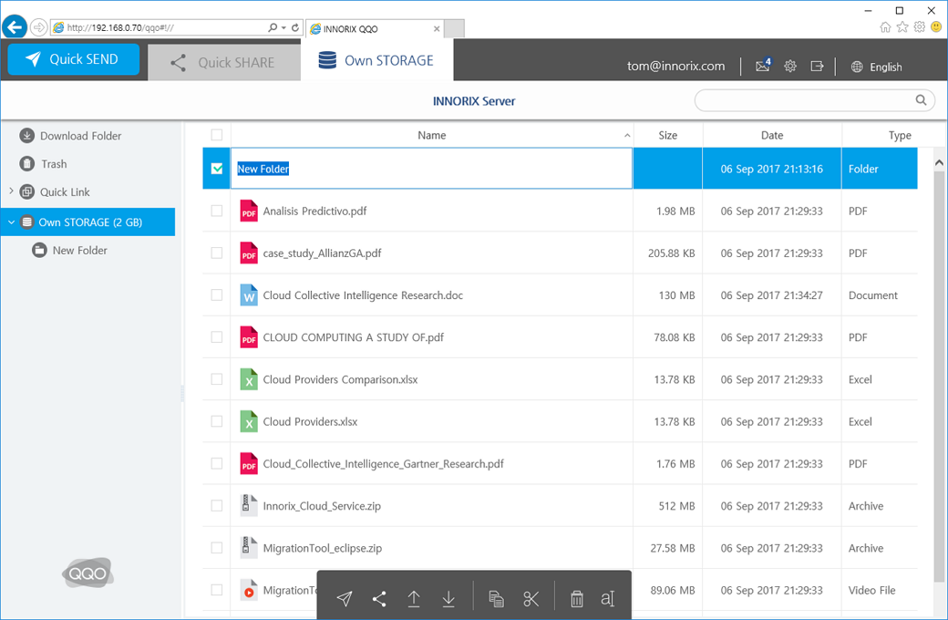 INNORIX QQO - Screenshot