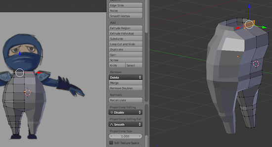 Blender : Ninja Character Modeling / Day 3