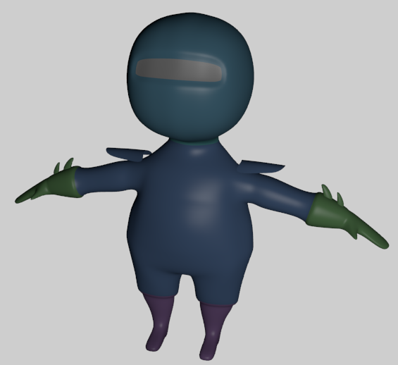 Blender : Ninja Character Modeling / Day 12
