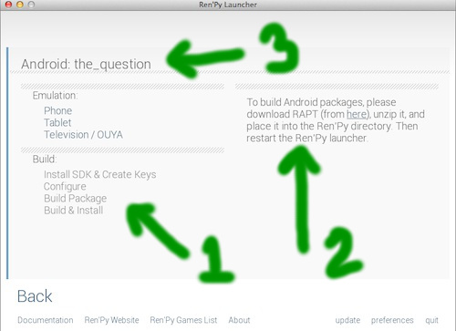 Ren'Py นำไปเล่นบน Android