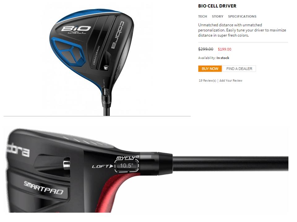 2014m07d21: Cobra BiO Cell - Driver & Fairway Wood