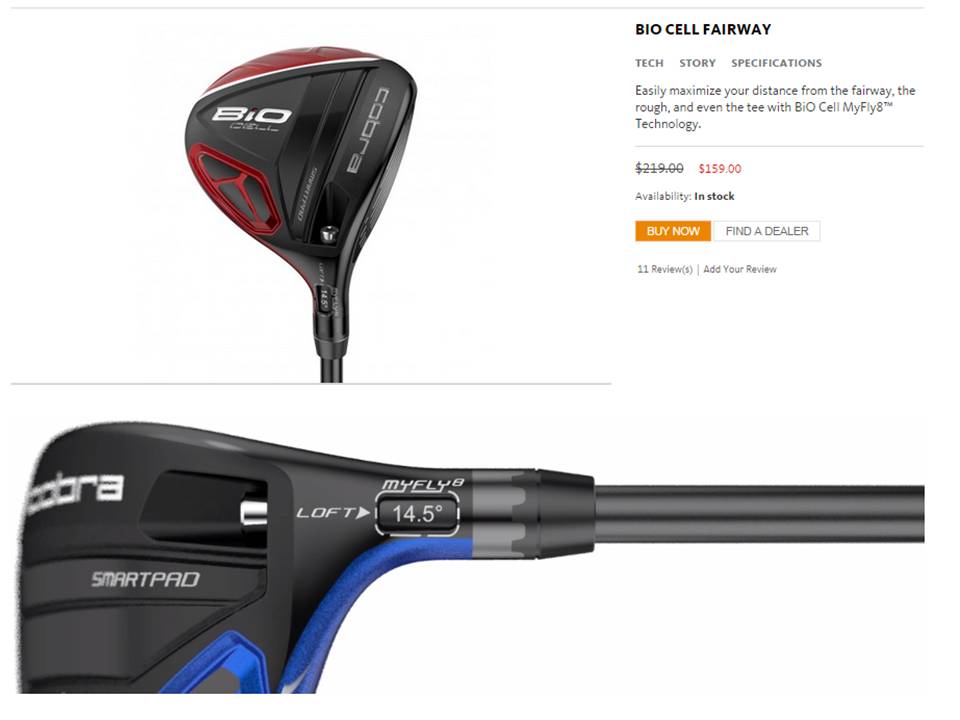 2014m07d21: Cobra BiO Cell - Driver & Fairway Wood