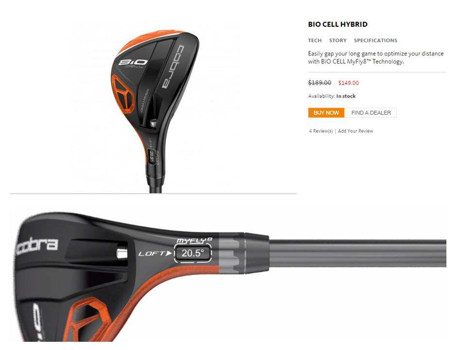 2014m07d21: Cobra BiO Cell - Driver & Fairway Wood
