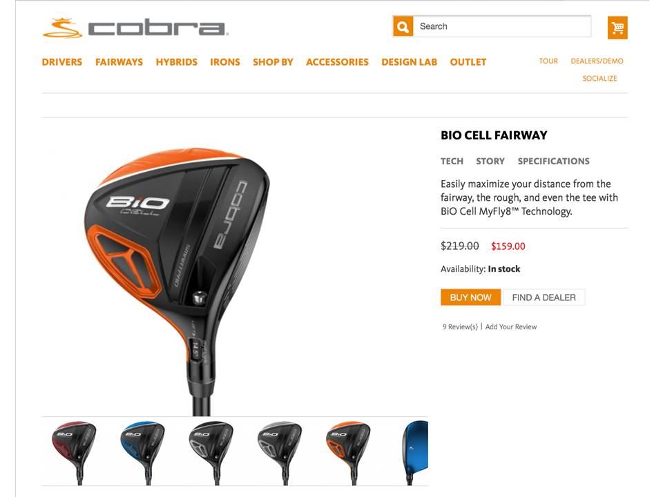 2014m07d21: Cobra BiO Cell - Driver & Fairway Wood