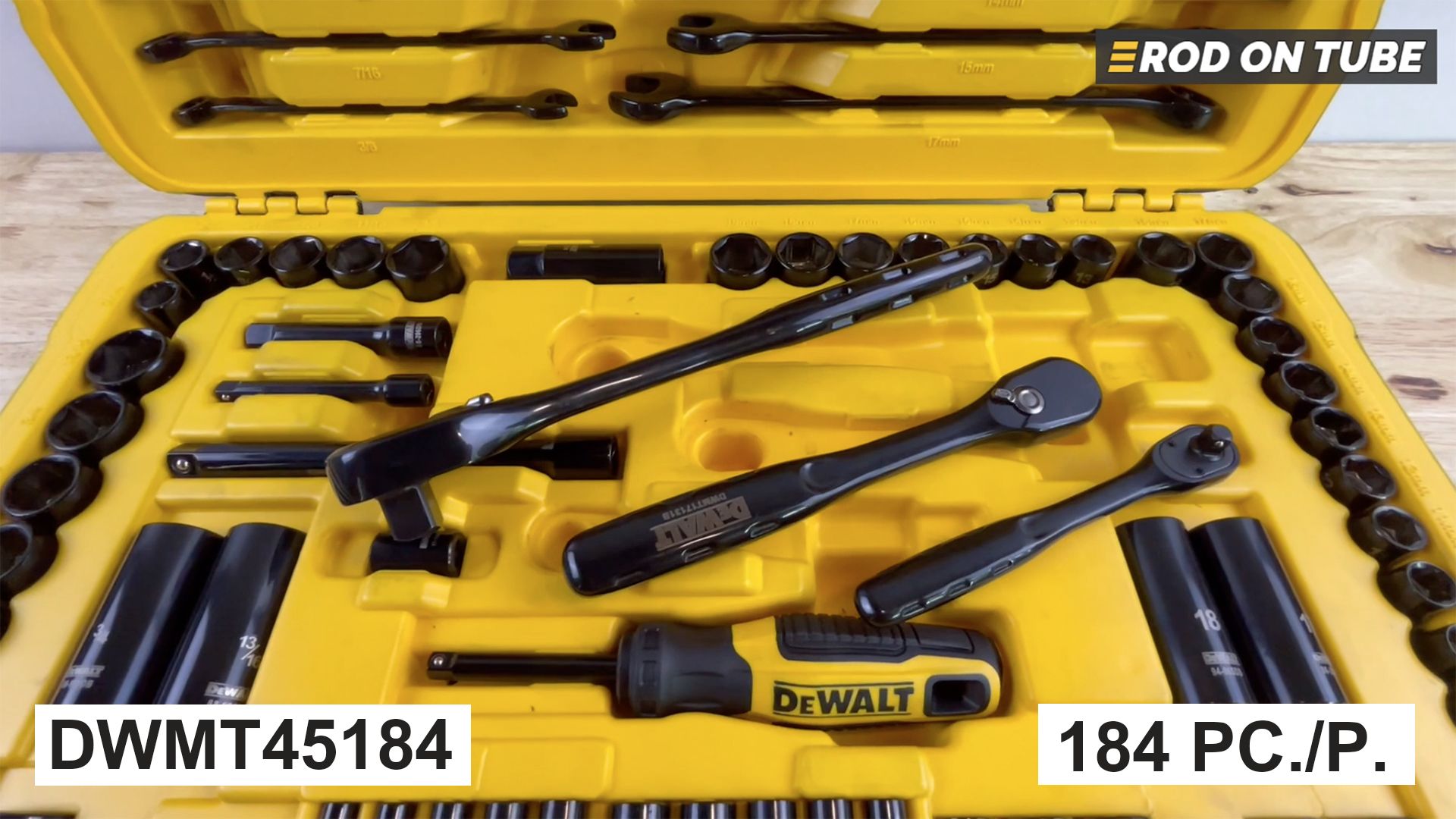 DeWALT DWMT45184 ชุดเครื่องมือช่าง 184 ชิ้น ค้มค่าน่าใช้