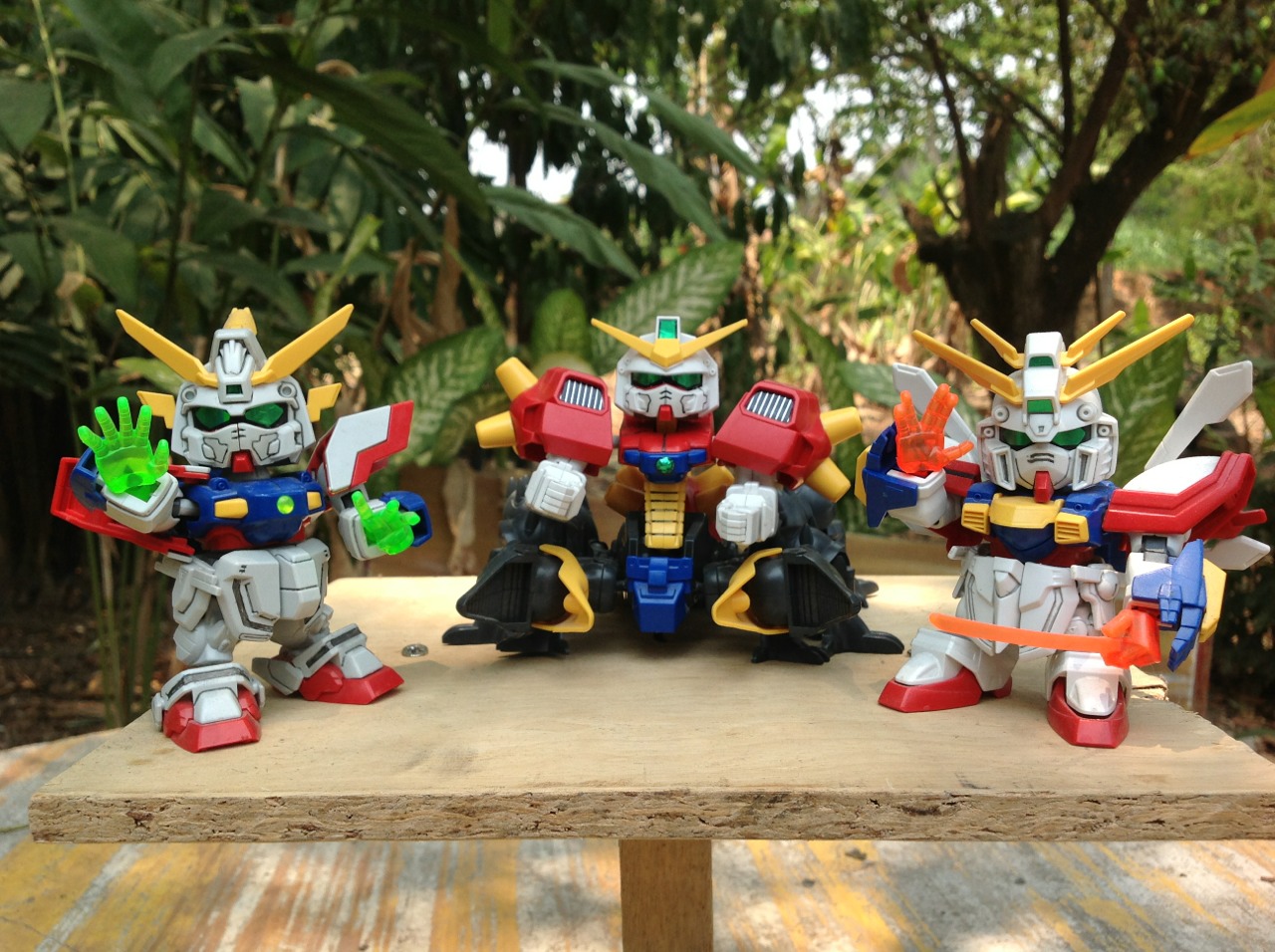 Devil Gundam (SD),G Gundam (SD),Shining Gundam (SD)