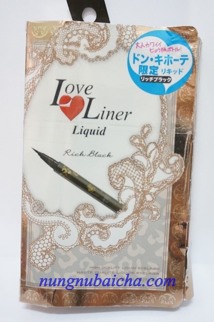 รีวิว love liner liquid black eye liner เทพ ขายดี no.1 cosmo japan by ...