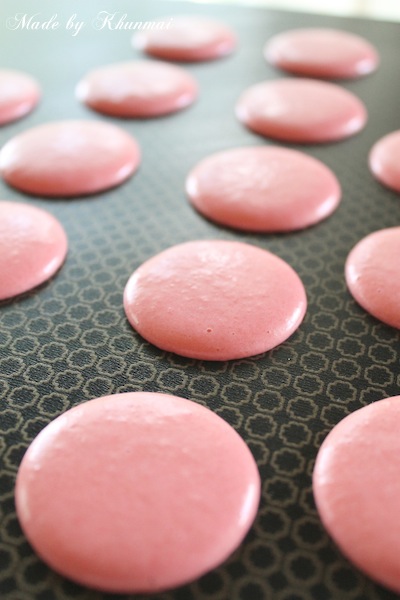 Lychee Macarons มากาฮองรสลิ้นจี่