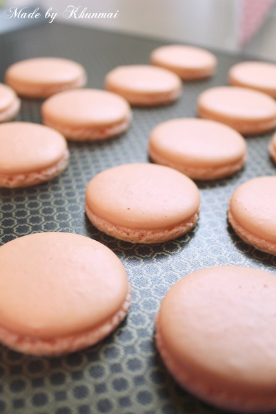 Lychee Macarons มากาฮองรสลิ้นจี่