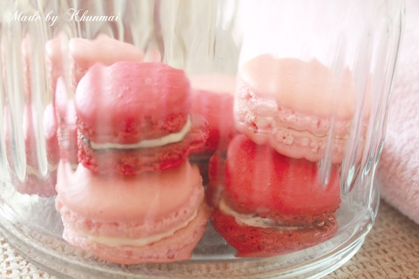 Lychee Macarons มากาฮองรสลิ้นจี่