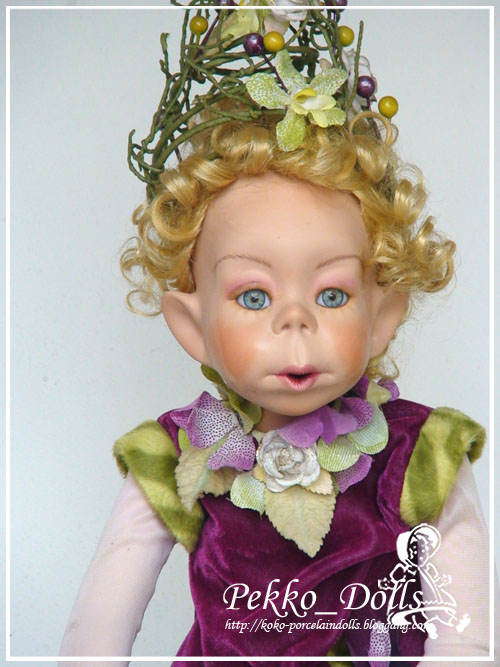 น้องภูติน้อย Purple Elf Porcelain Doll : Set 125