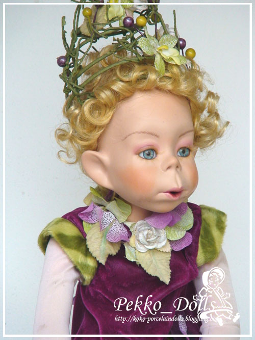 น้องภูติน้อย Purple Elf Porcelain Doll : Set 125